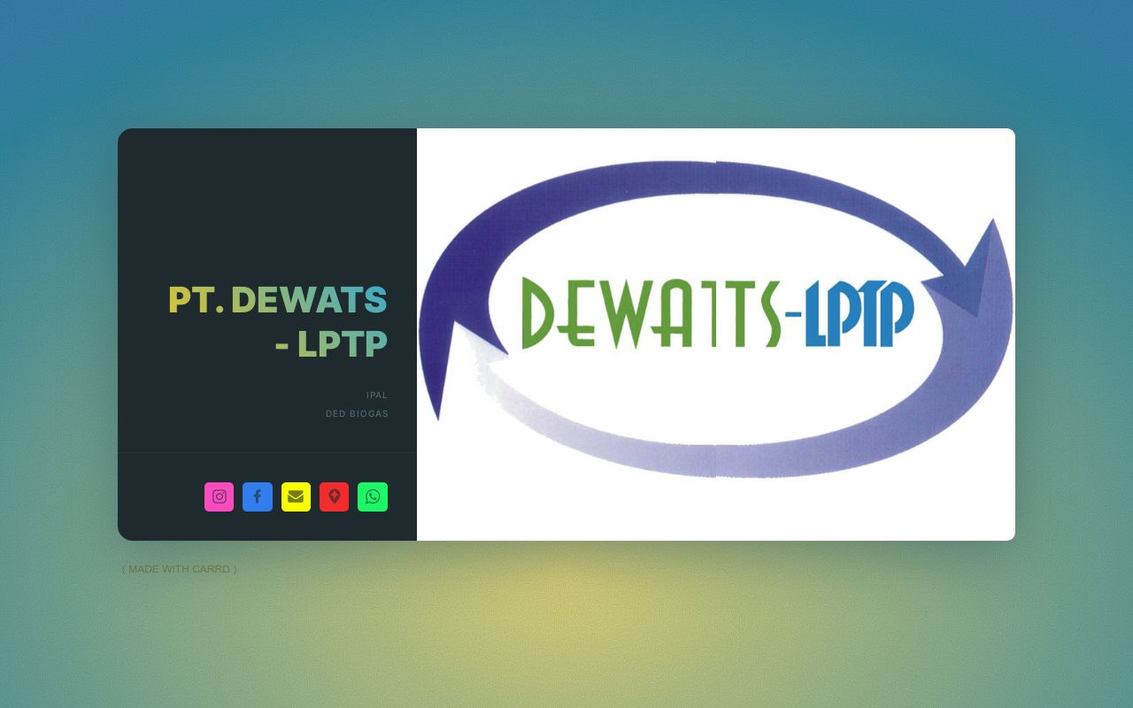 PT. Dewats LPTP - IPAL